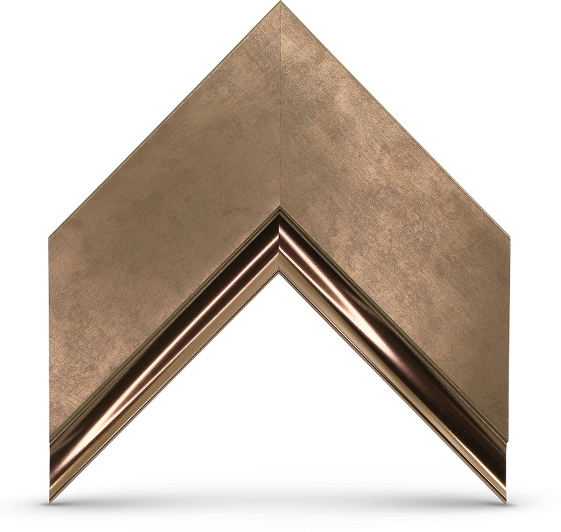 Contemporary Bronze Deco Frame | Frame My TV