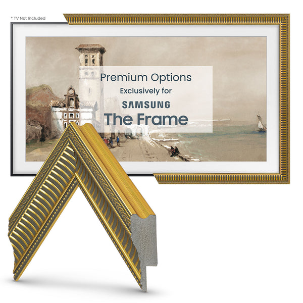 Empire Gold Deco Slim Frame | Frame My TV