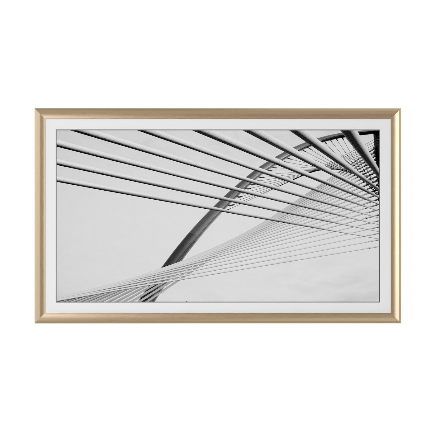 Pale Gold - Alloy Prismatic Samsung Frame Bezel | Frame My TV